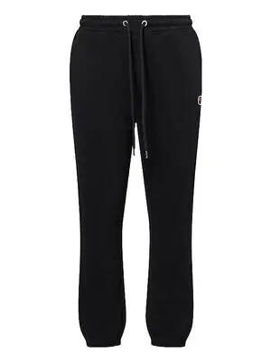 A BATHING APE One Point Relaxed Cotton-jersey Jogging Bottoms - Black