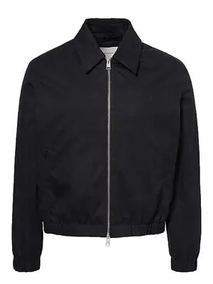 AMI Paris De Cœur Zip-up Cotton Jacket - Noir
