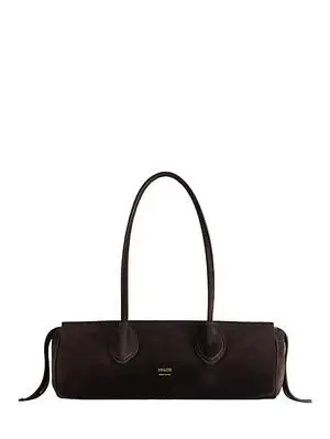 Khaite Donna Leather Shoulder Bag - Ebano