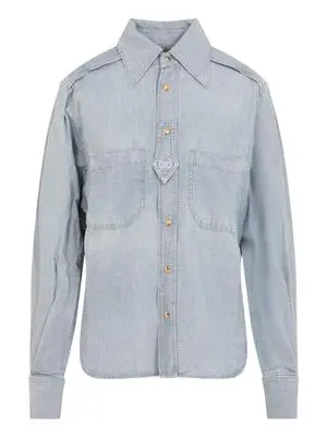 Celine Denim Button-up Shirt - Blue