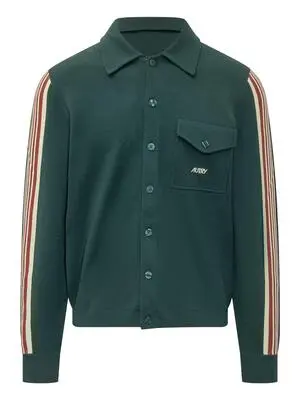 AUTRY Knit Jacket With Striped Sleeves - Timber