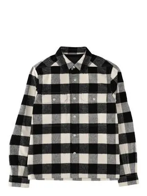Rick Owens Style Long Sleeve Shirt - Black