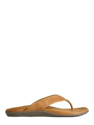 Quince Crafted Leather Thong Sandals - Peanut