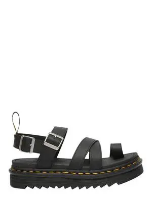 Dr. Martens Avry Hydro Leather Strap Sandal - Black