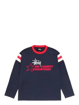 StÜssy Long-sleeve Ringer Tee - Blue