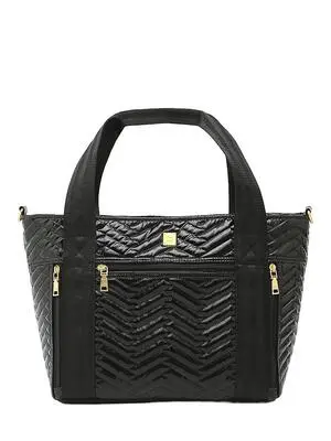 THINK ROYLN Jetset Wingman Quilted Tote - Black