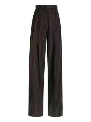 Dolce & Gabbana Dolce & Gabbana Pinstripe Wool Trousers Brown