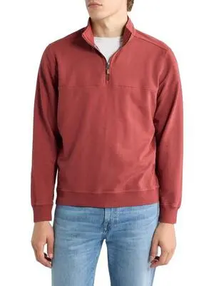 Tommy Bahama Coastal Half-zip Pullover - Red Apple
