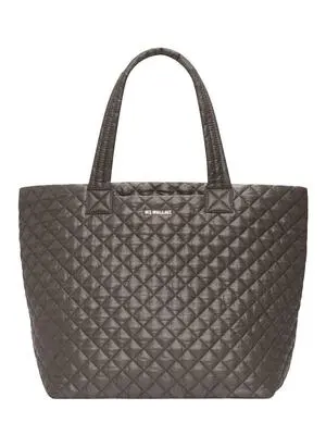 Mz Wallace Large Metro Deluxe Quilted Nylon Tote - Magnet
