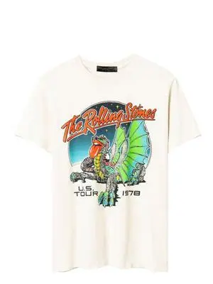 Junk Food Rolling Stones U.s. Tour 1978 Graphic T-shirt - Birch