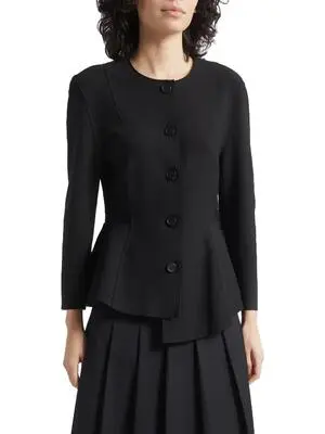 Stine Goya Double Layer Peplum Top - Black