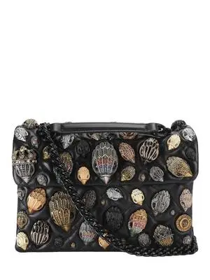 Kurt Geiger Kensington Eagles Convertible Quilted Leather Crossbody Bag - Black