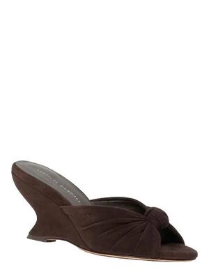 LOEFFLER RANDALL Loeffler Randall Marsy Suede Wedge Slide Sandal Tmoro
