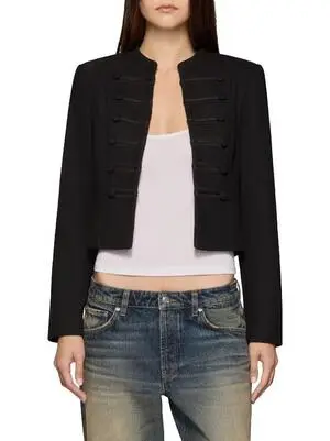 EB DENIM Ford Cropped Jacket - Black