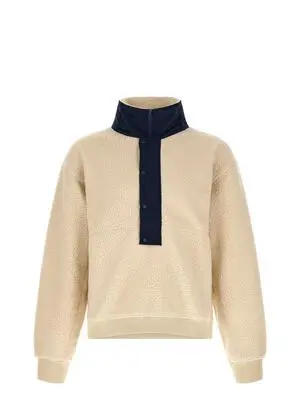 ENTIRE STUDIOS Entire Studios Stand-Collar Fleece Sweatshirt Beige