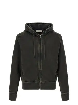 ENTIRE STUDIOS Slim Zip Up Hoodie - Black