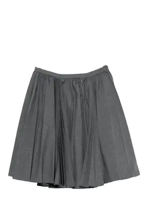 SHUSHU/TONG Pleated Midi Skirt - Grey