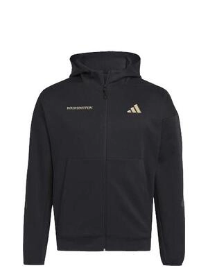 Adidas Washington Huskies Z.n.e Full-zip Hoodie - Black
