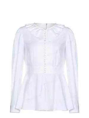 DOLCE & GABBANA Dolce & Gabbana Solid Color Long Sleeve Top With Zipper Detail