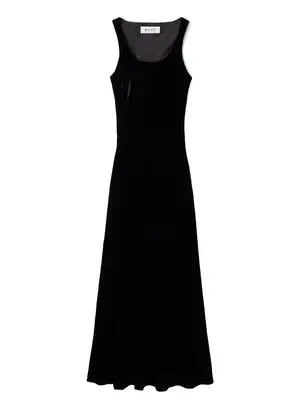 RÓHE Velvet Sleeveless Maxi Dress - Black