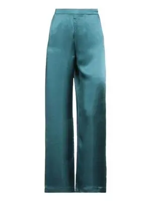 Max Mara Max Mara Wide Leg Satin Trousers Blue