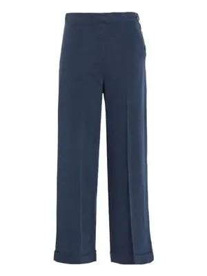 Max & Co. MAX&Co. Wide-Leg Trousers With Button Detail Blue