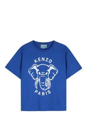 Kenzo Elephant Graphic T-shirt - Blue
