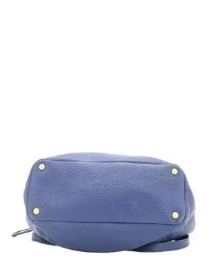 Prada Vitello Daino Medium Tote Bag - Blue