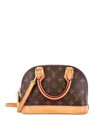 LOUIS VUITTON Alma Handbag Monogram Canvas Bb - Brown