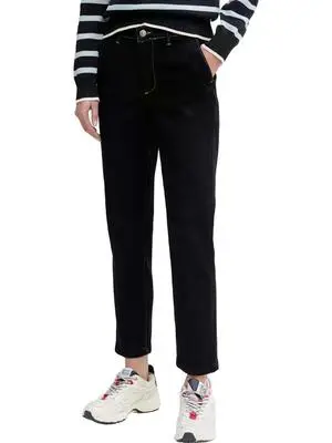 BENETTON Straight Leg Jeans With Contrast Stitching - Blue