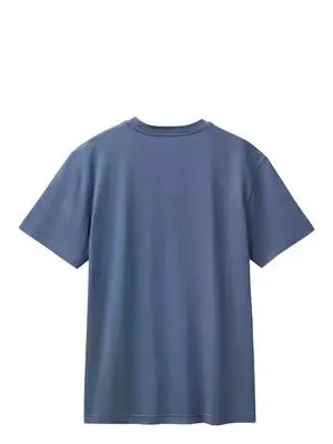 BENETTON Logo-embroidered T-shirt - Blue