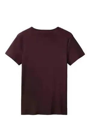 BENETTON Crew-neck Short-sleeve T-shirt - Brown