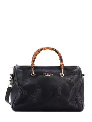 GUCCI Gucci Bamboo Shopper Leather Satchel