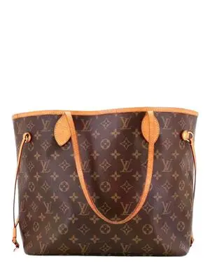 LOUIS VUITTON Neverfull Mm Monogram Canvas Tote Bag - Brown