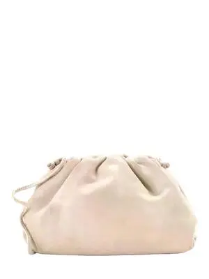 Bottega Veneta BOTTEGA VENETA The Pouch Leather Mini Crossbody Bag Neutrals