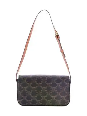 Celine Triomphe East-west Shoulder Bag - Brown