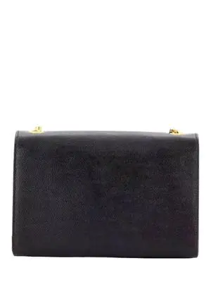 Saint Laurent Monogram Grainy Leather Small Crossbody Bag - Black