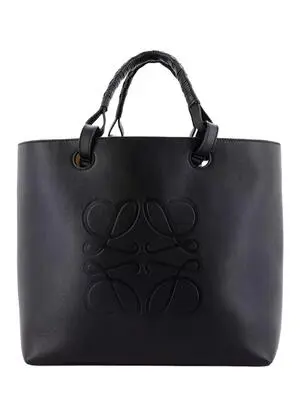 Loewe Loewe Anagram Tote Leather Small Shoulder Bag Black