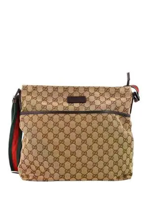 GUCCI Gucci GG Canvas Medium Messenger Bag