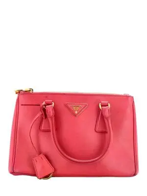 Prada PRADA Saffiano Leather Mini Satchel Pink