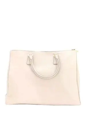 Prada Saffiano Leather Xl Tote Bag - Grey