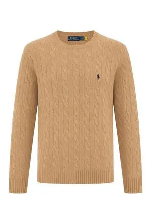 Polo Ralph Lauren Polo Ralph Lauren Cable Knit Long Sleeve Pullover Beige