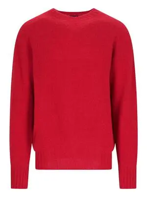 Howlin' 100% Fine Wool Crew Neck Sweater - Red