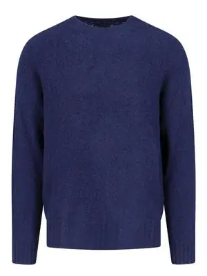Howlin' 100% Fine Wool Crew Neck Sweater - Blue