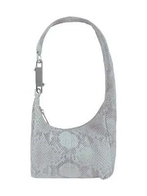 Rick Owens RICK OWENS Disco Gemini Mini Handbag In Python Leather Bleach