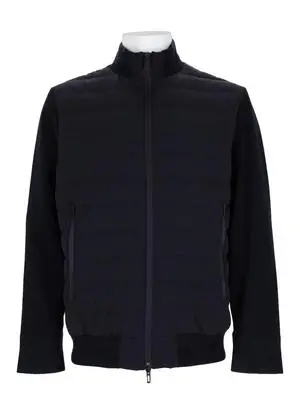 EMPORIO ARMANI EMPORIO ARMANI Quilted Hybrid Zip Front Jacket