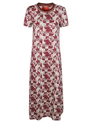 La DoubleJ Printed Cotton Maxi Dress - Eclipse