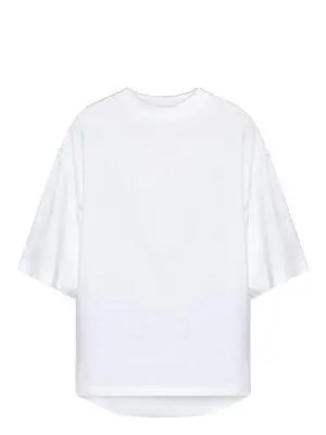 ALLSAINTS Short Sleeve T-shirt With Studded Peace Symbol - White