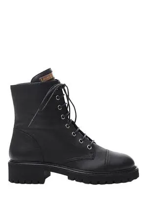 GIUSEPPE ZANOTTI Nevada Leather Lace-up Ankle Boots - Black