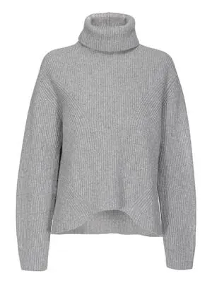 Pinko Ribbed Turtleneck Jumper - Gray
